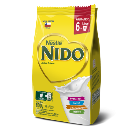 Leche en polvo Nido Entera 1350g | Nestlé Professional
